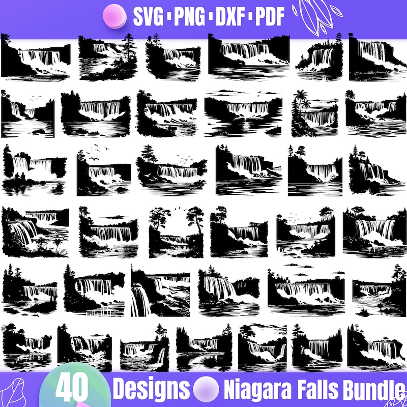 Drawings of Niagara Falls - Etsy