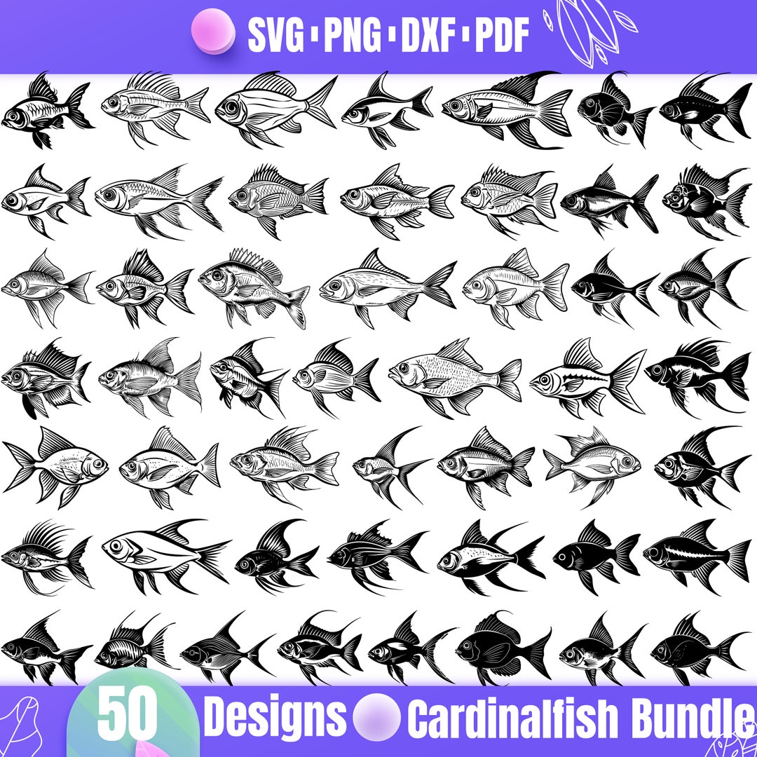 High Quality Cardinalfish SVG Bundle, Cardinalfish Dxf, Cardinalfish ...