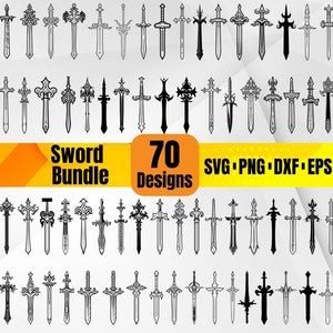 High Quality Sword SVG Bundle, Sword Monogram, Sword Dxf, Sword Png ...