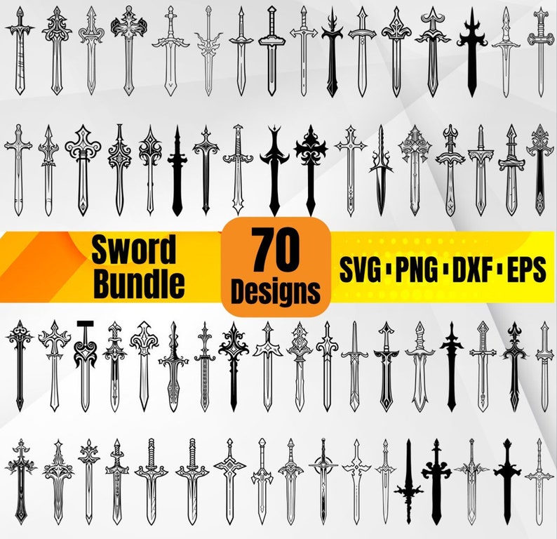 High Quality Sword SVG Bundle, Sword Monogram, Sword Dxf, Sword Png ...
