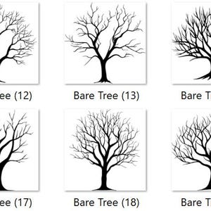High Quality Bare Tree SVG Bundle, Leafless Tree Svg, Forest Tree Svg ...