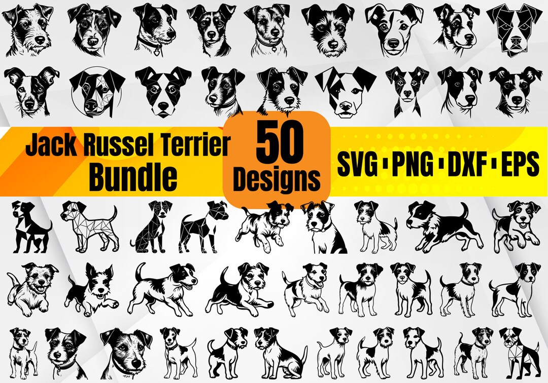 High Quality Jack Russel Terrier SVG Bundle, Jack Russel Face Svg,jack ...