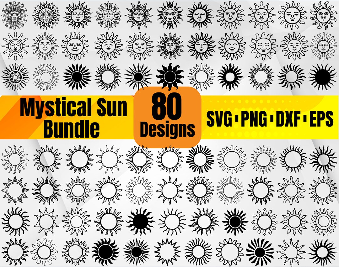 High Quality Mystical Sun SVG Bundle, Mystic Sun Svg, Boho Sun Svg ...