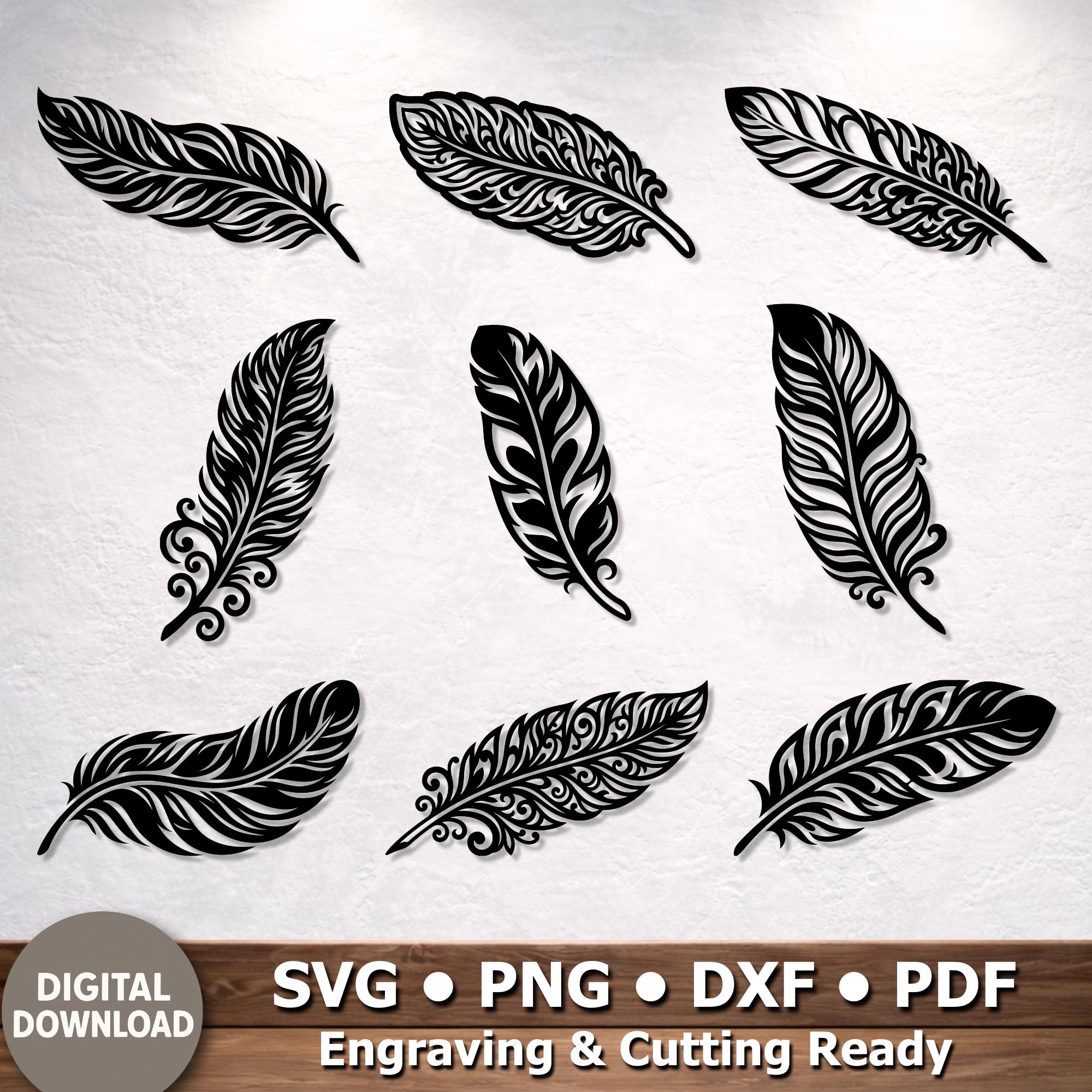 Feathers Svg Png – Feather Clipart PNG, Cut Files for Cricut ...