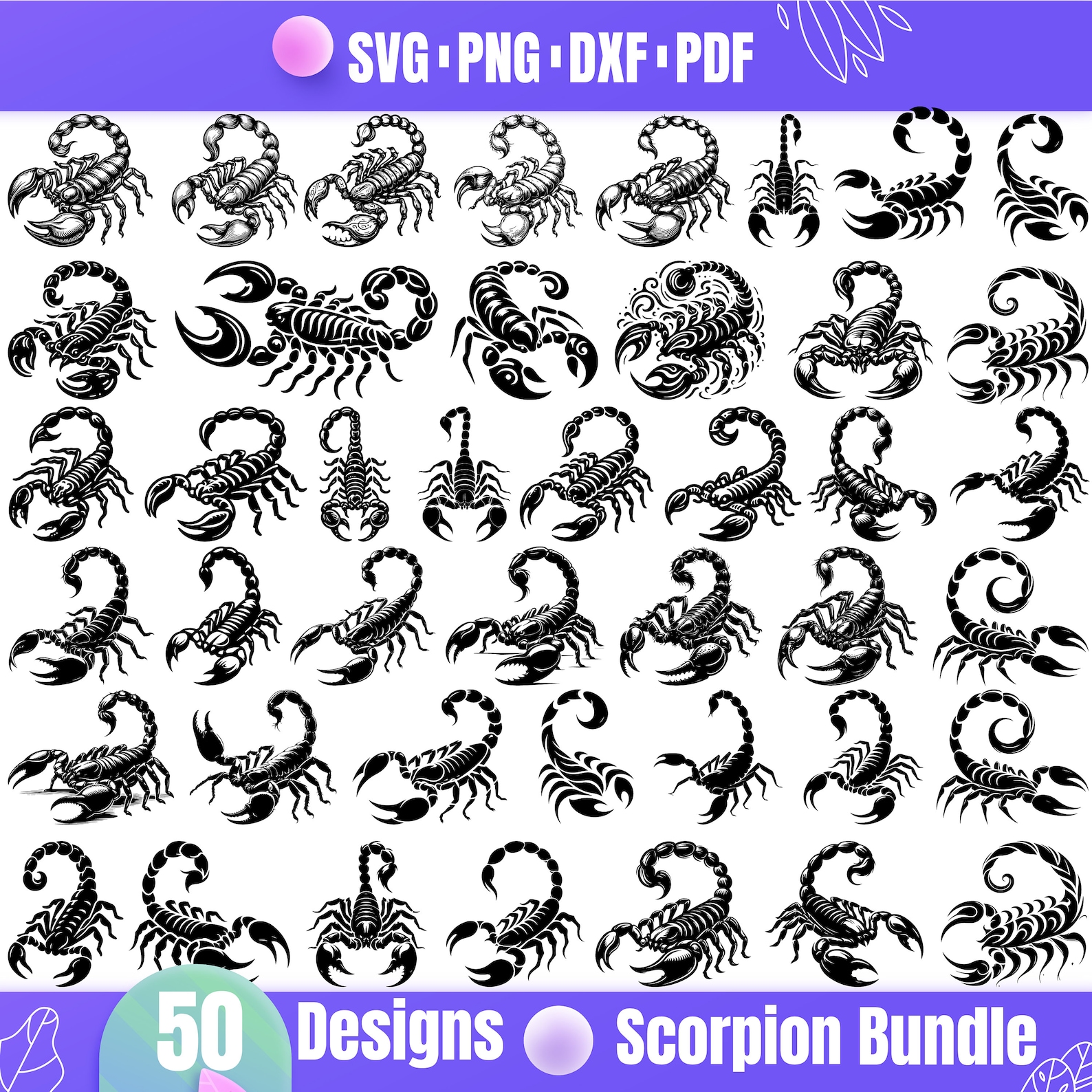 High Quality Scorpion SVG Bundle, Scorpion Dxf, Scorpion Png, Scorpion ...