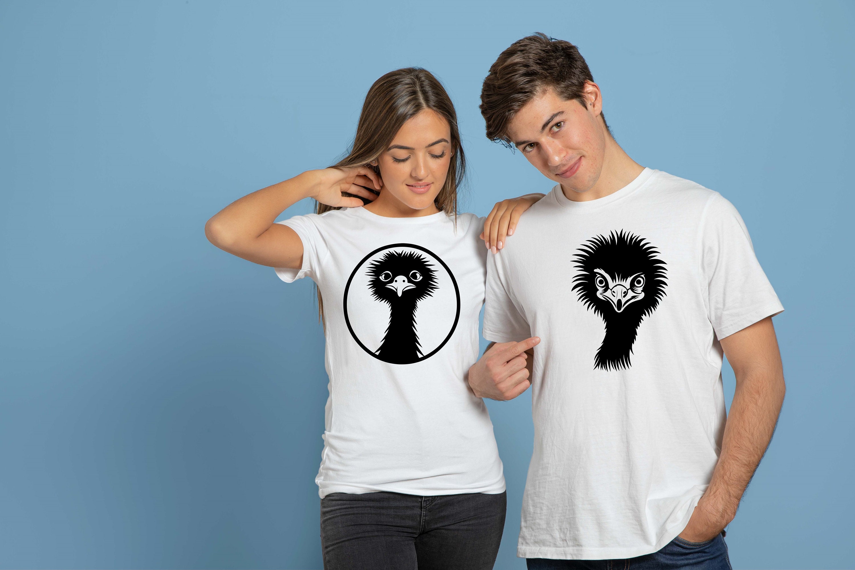 High Quality Emu SVG Bundle, Emus Svg, Ostrich Svg, Emu Monogram, Emu ...