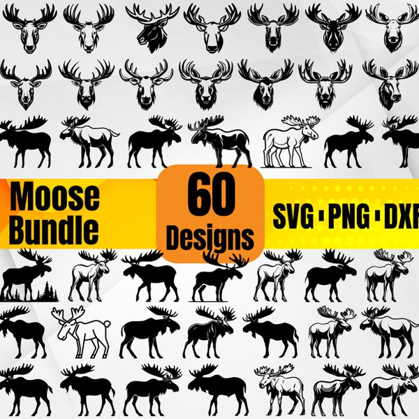Moose Svg - Etsy