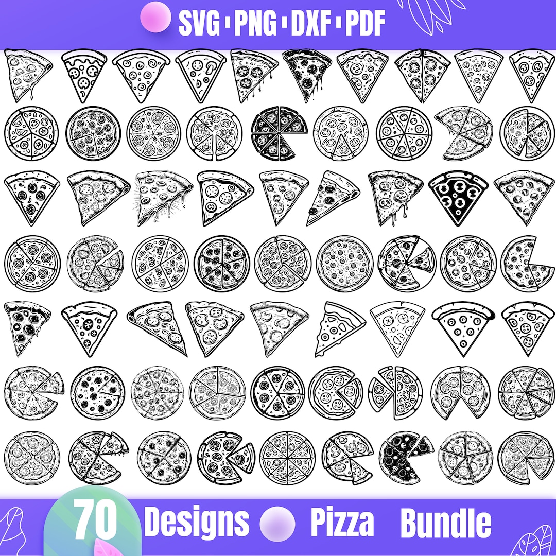 High Quality Pizza SVG Bundle, Slice of Pizza Svg, Pizza Dxf, Pizza Png ...