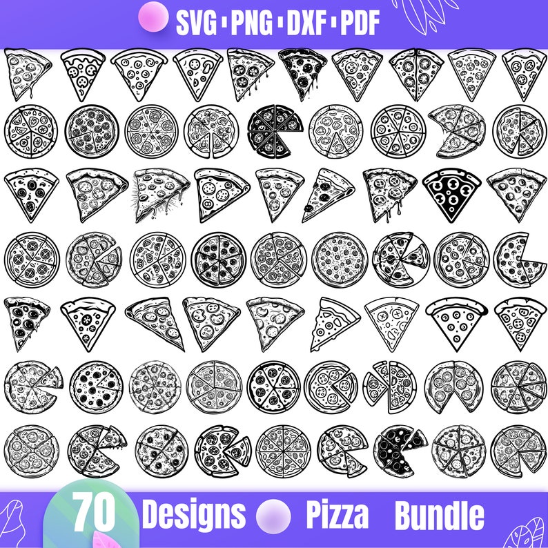 High Quality Pizza SVG Bundle, Slice of Pizza Svg, Pizza Dxf, Pizza Png ...
