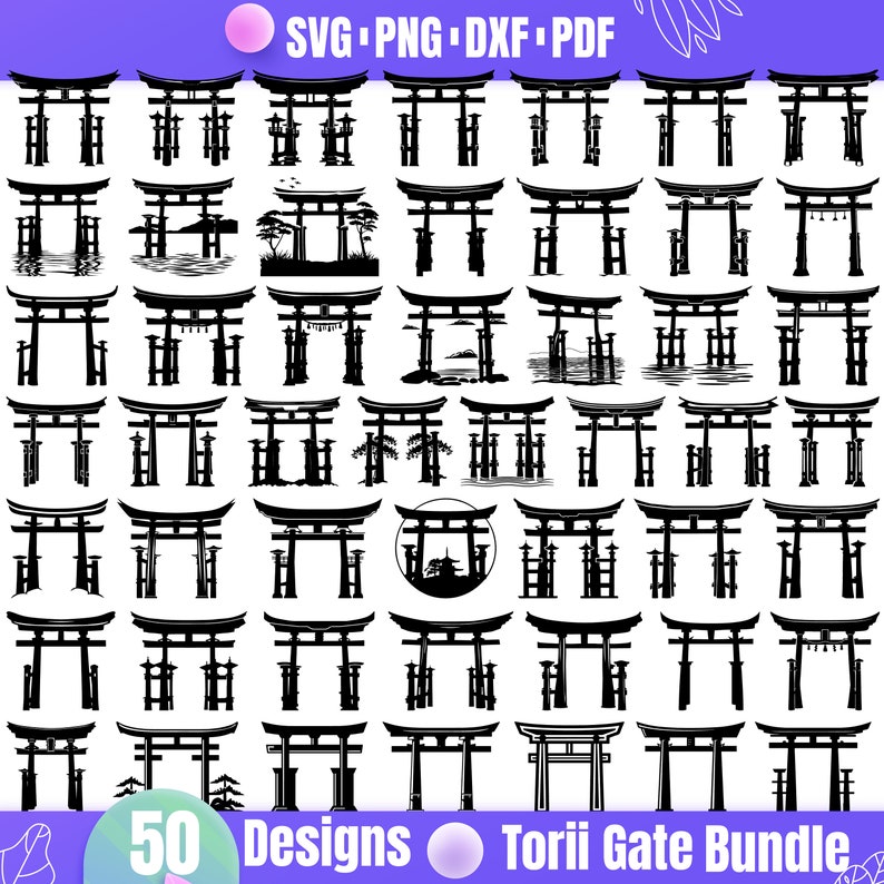 High Quality Torii Gate SVG Bundle, Torii Gate Dxf, Torii Gate Png ...