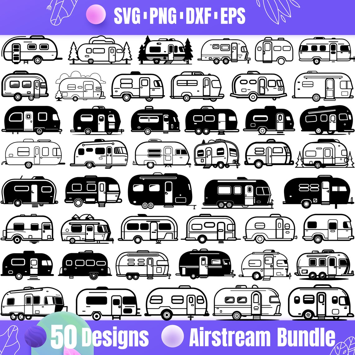 High Quality Airstream SVG Bundle, Camper Svg, Trailer Svg, Airstream ...