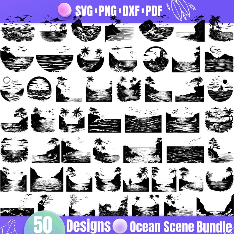 Ocean Svg - Etsy