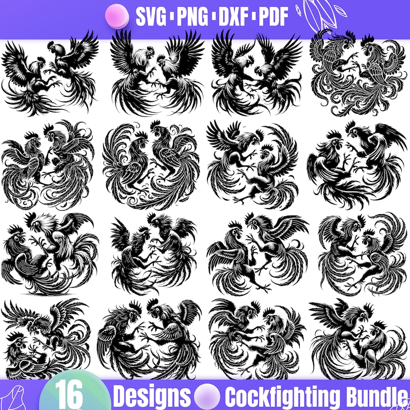 Rooster Svg - Etsy