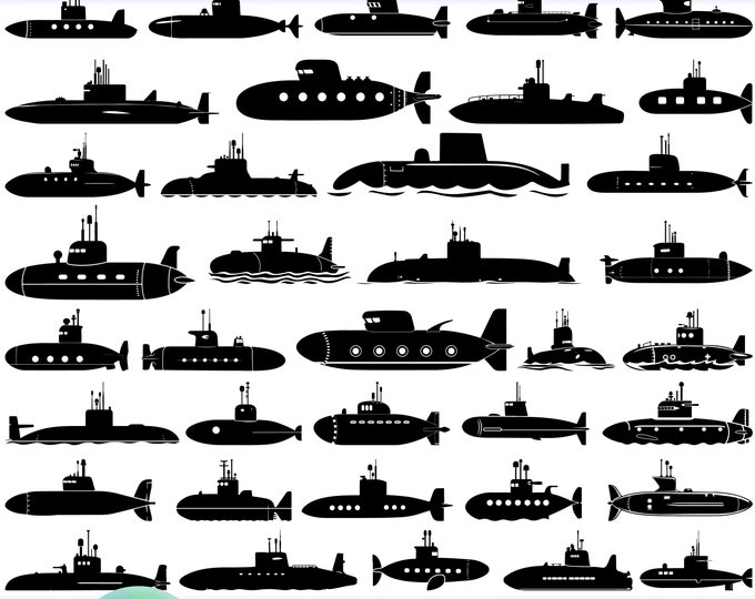 Submarine SVG, Submarine Svg File, Submarine Cricut, Submarine Vinyl ...