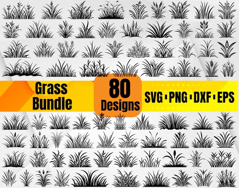 High Quality Grass SVG Bundle, Grass Field Svg, Grass Monogram, Grass ...
