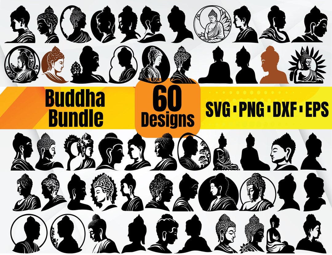 High Quality Buddha SVG Bundle, Buddhist Svg, Buddhism Svg, Buddha Dxf ...