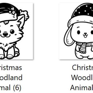 High Quality Christmas Woodland Animals SVG Bundle, Holiday Animals ...