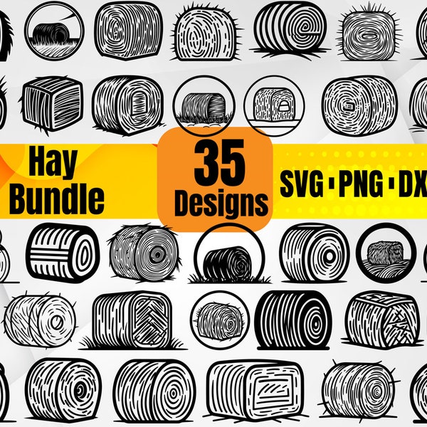 Straw Hay Bale Svg - Etsy