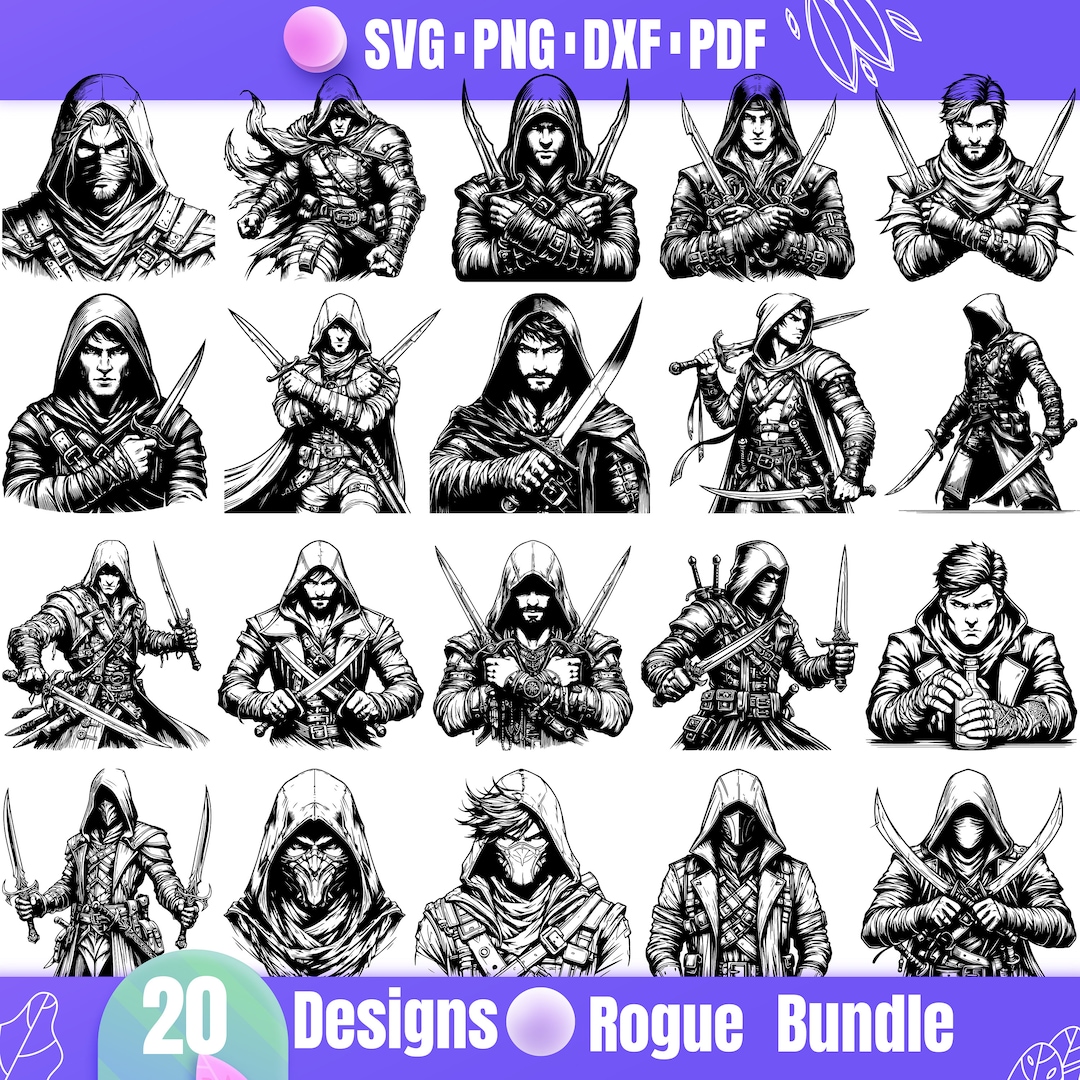 High Quality Rogue SVG Bundle, Rogue Dxf, Rogue Png, Rogue Vector ...
