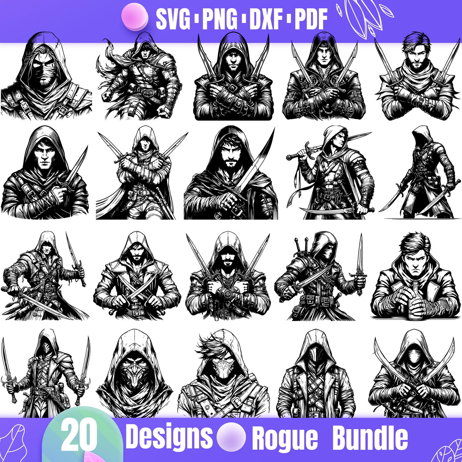 High Quality Rogue SVG Bundle, Rogue Dxf, Rogue Png, Rogue Vector ...
