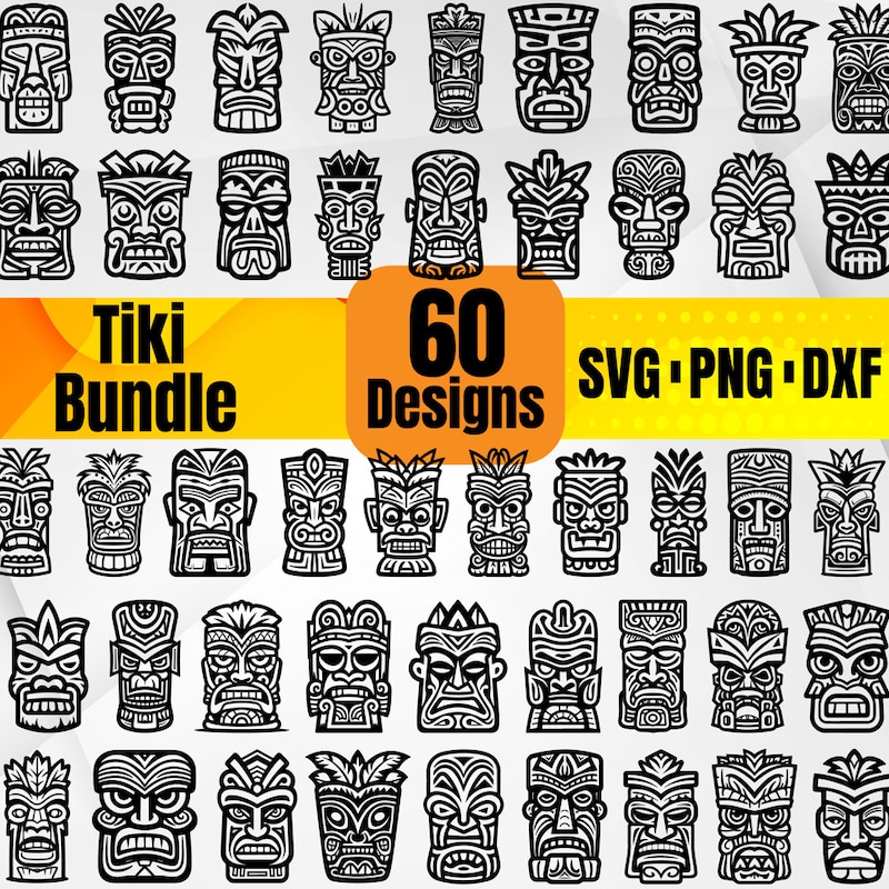 Tiki Svg - Etsy