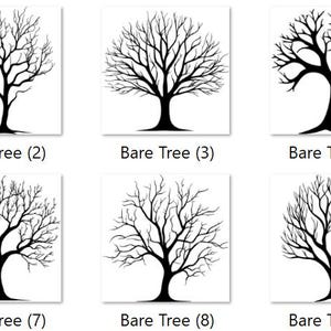 High Quality Bare Tree SVG Bundle, Leafless Tree Svg, Forest Tree Svg ...