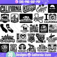 California Outline SVG Files, California Cut Files, United States of ...