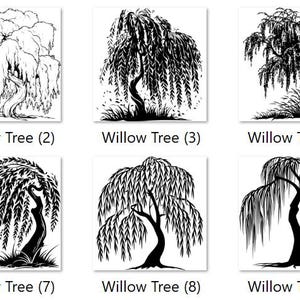 High Quality Willow Tree SVG Bundle, Willow Tree Dxf, Willow Tree Png ...
