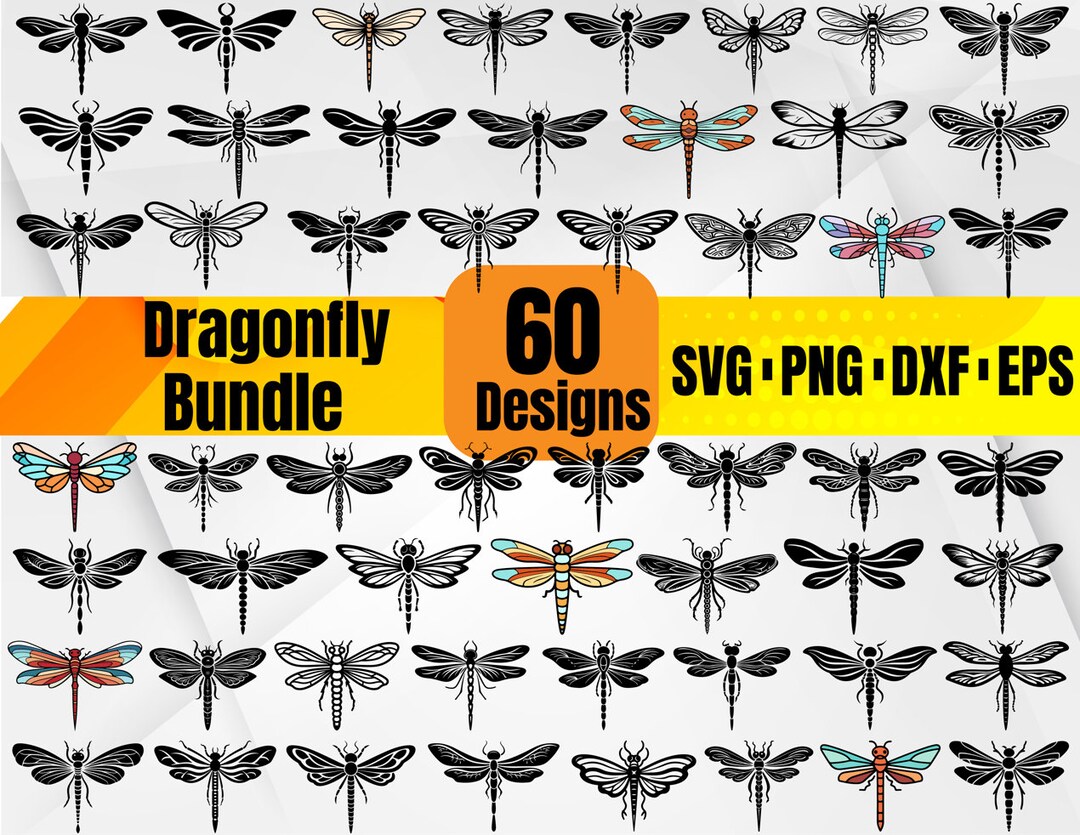 High Quality Dragonfly SVG Bundle, Dragonfly Monogram, Dragonfly Dxf ...