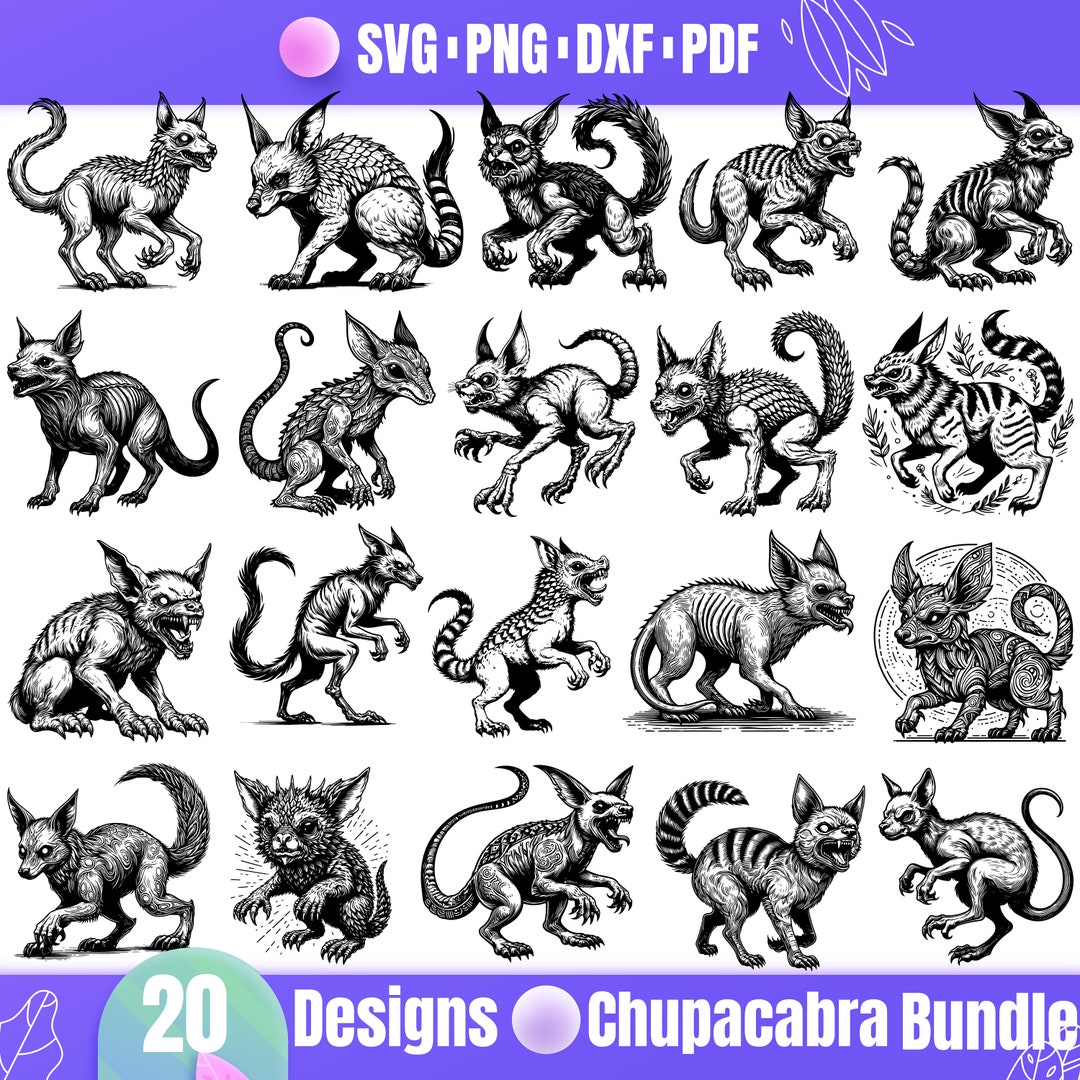 High Quality Chupacabra SVG Bundle, Chupacabra Dxf, Chupacabra Png ...