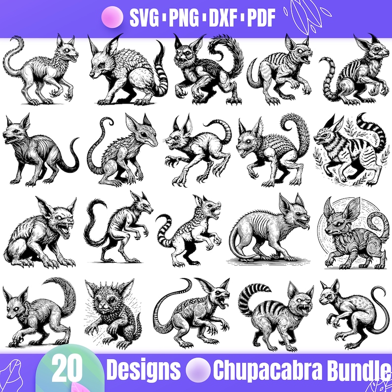 High Quality Chupacabra SVG Bundle, Chupacabra Dxf, Chupacabra Png ...