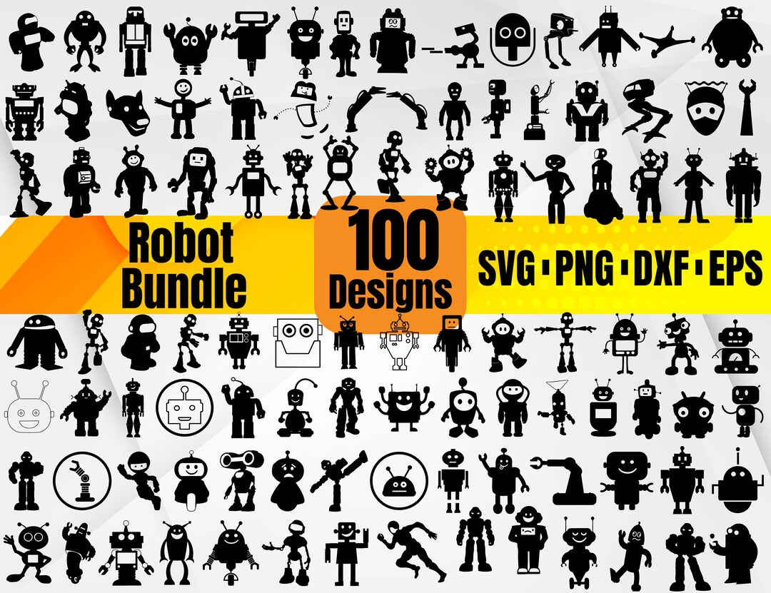 Robot Svg - Futuristic Design for Tech-themed Projects - Etsy