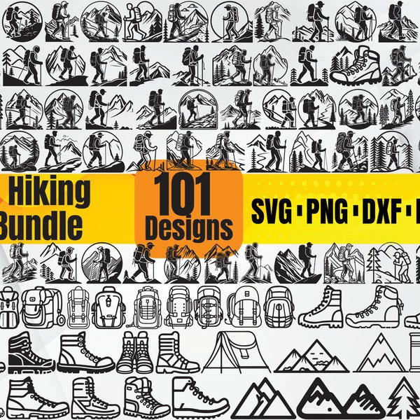 Hiking Svg Files - Etsy