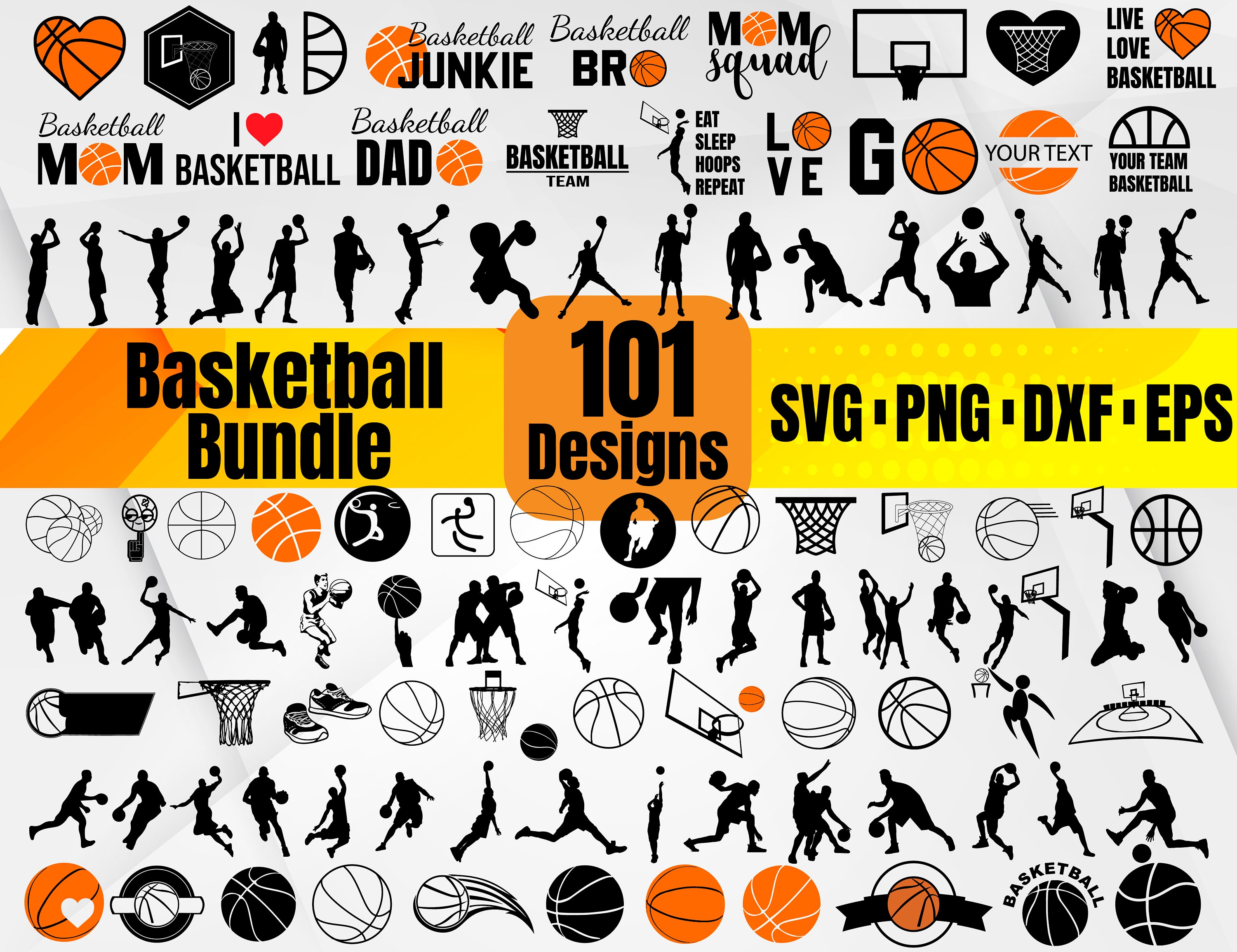 High Quality Basketball SVG Bundle Basketball Svg Basketball - Etsy