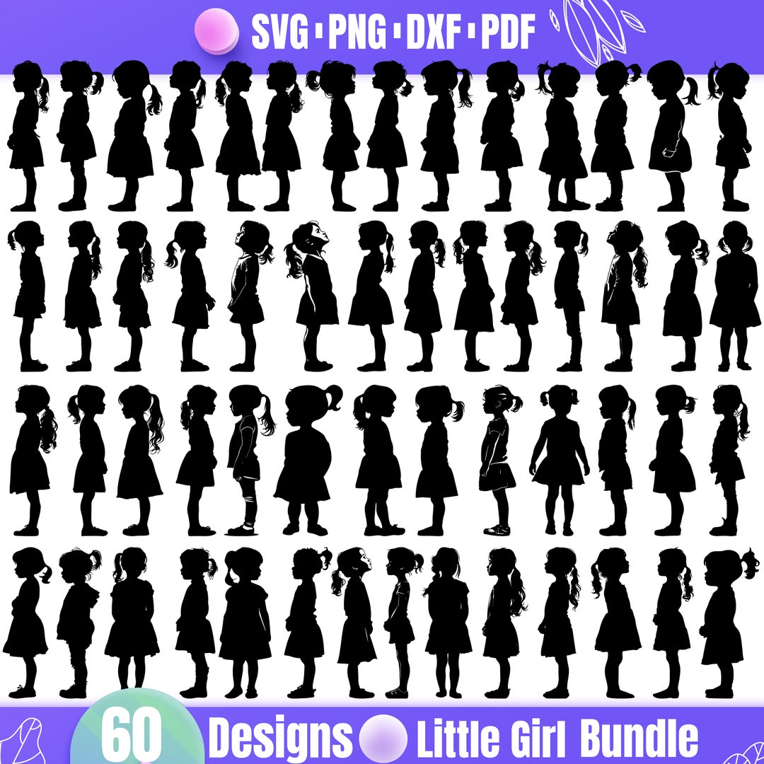 High Quality Little Girl SVG Bundle, Little Girl Dxf, Little Girl Png ...
