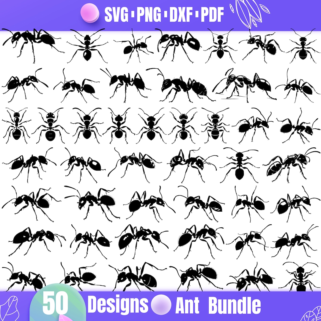 High Quality Ant SVG Bundle, Ant Dxf, Ant Png, Ant Vector, Ant Clipart, Ant Design, Ant ...
