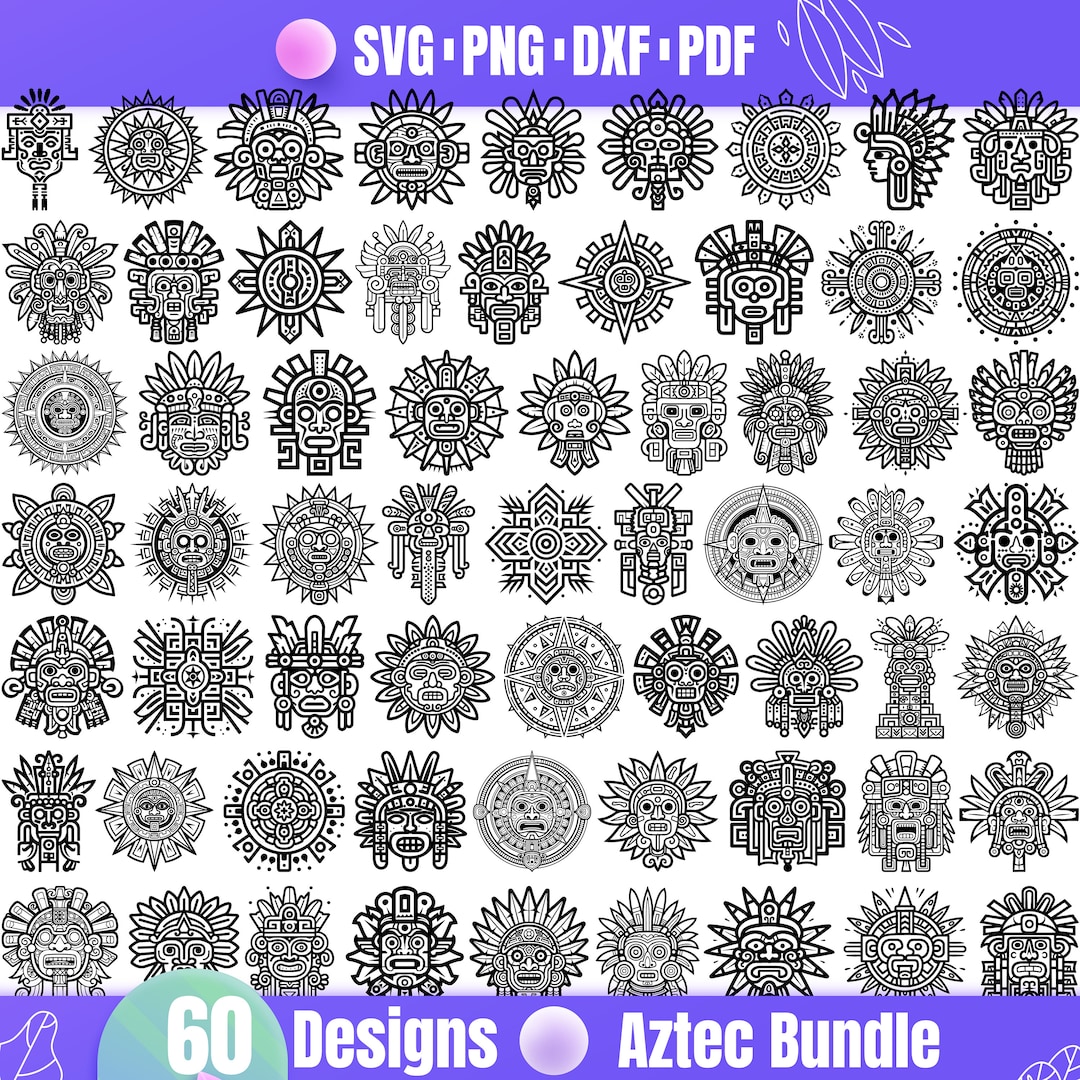 High Quality Aztec SVG Bundle, Aztec Dxf, Aztec Png, Aztec Vector ...