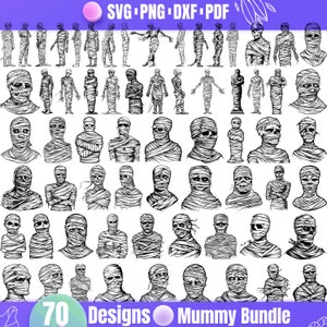 High Quality Mummy SVG Bundle, Mummy Dxf, Mummy Png, Mummy Vector ...