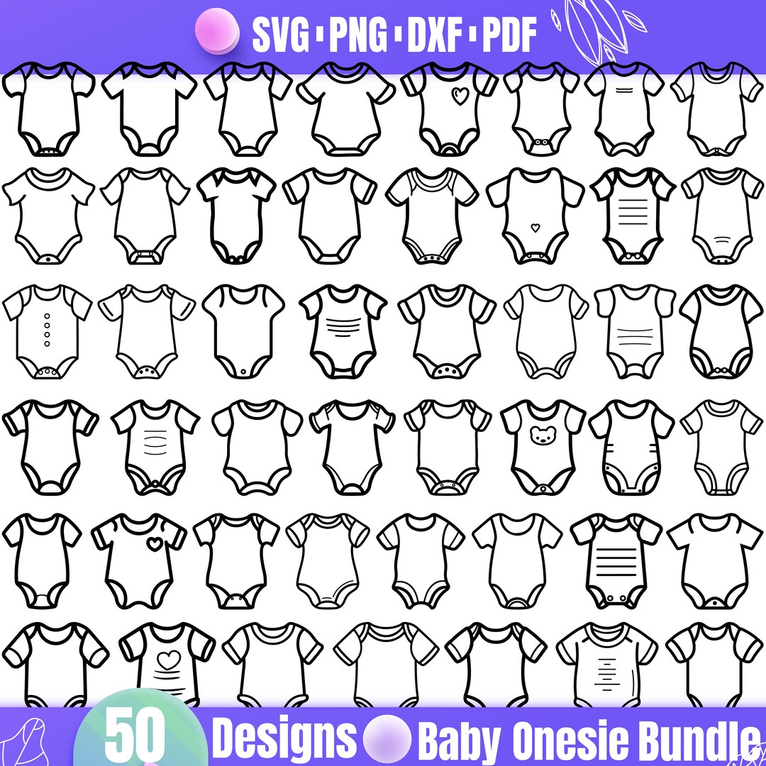 High Quality Baby Onesie SVG Bundle, Baby Onesie Dxf, Baby Onesie Png ...