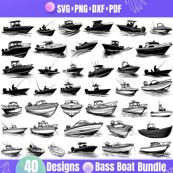 Boat Svg - Etsy