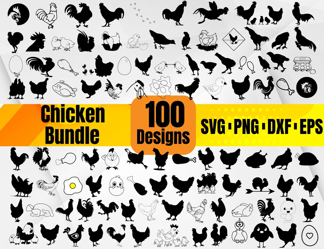 High Quality Chicken SVG Bundle, Chicken Monogram, Chicken Svg, Chicken ...