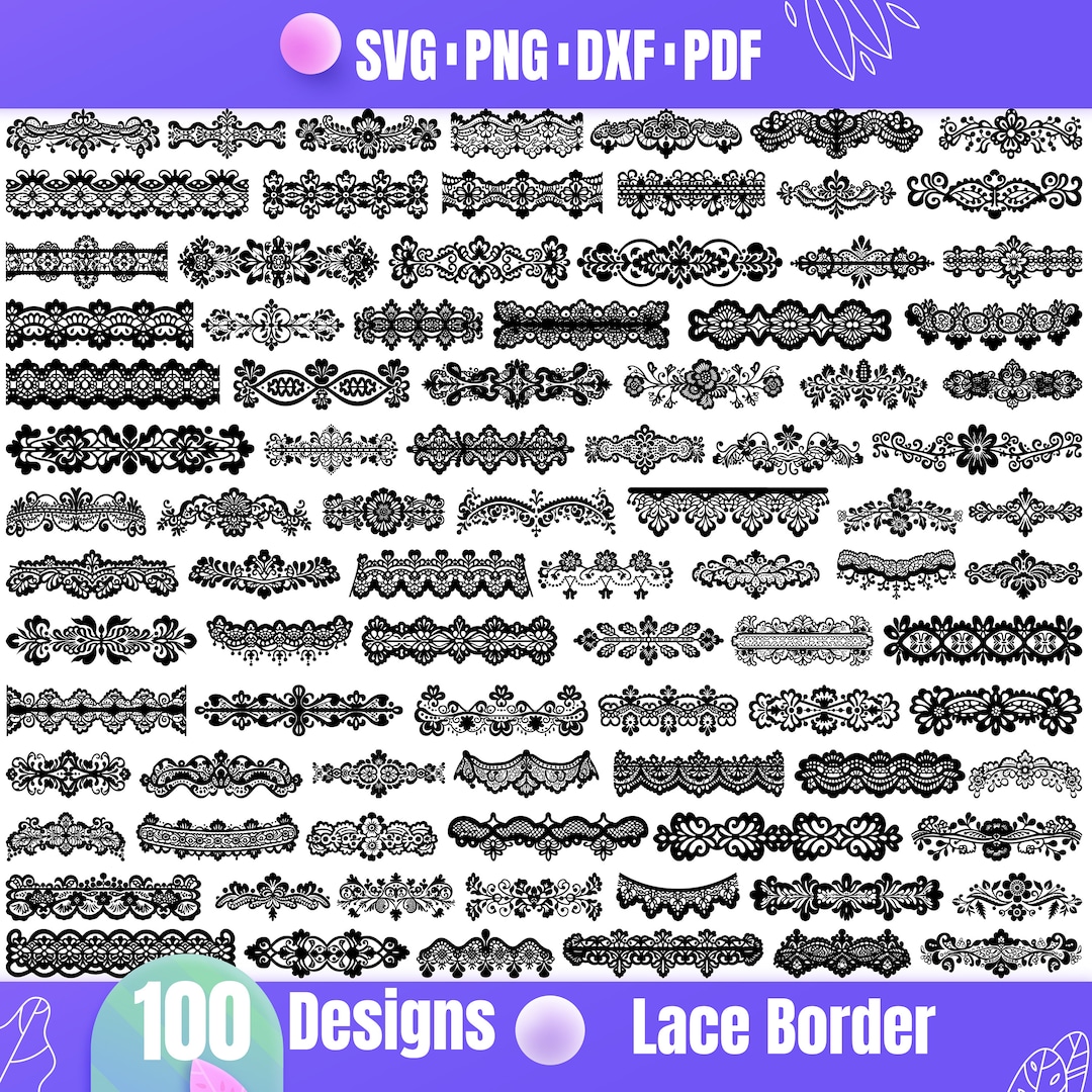 Lace Border Vector Png