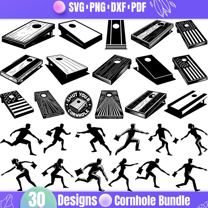 Cornhole Clipart - Etsy