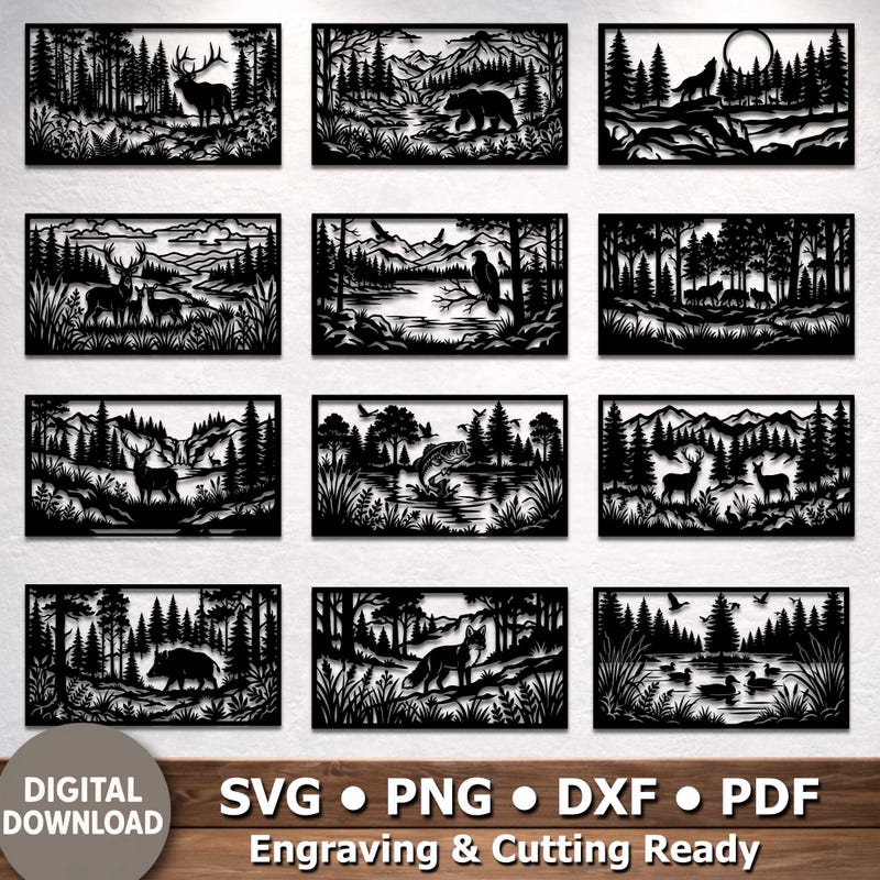 Metal Wolf Template Dxf - Etsy