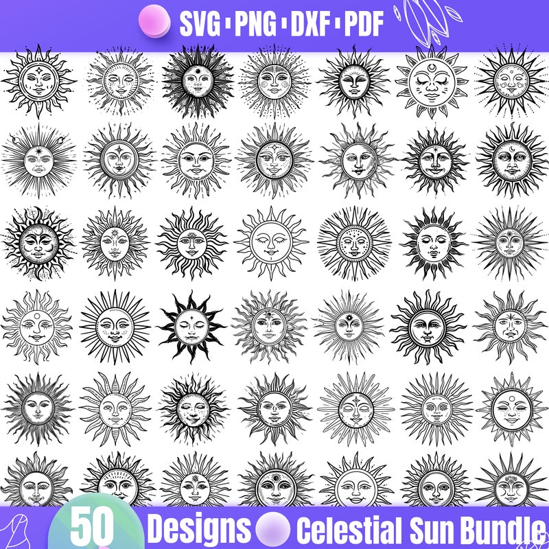 Sun Svg - Etsy