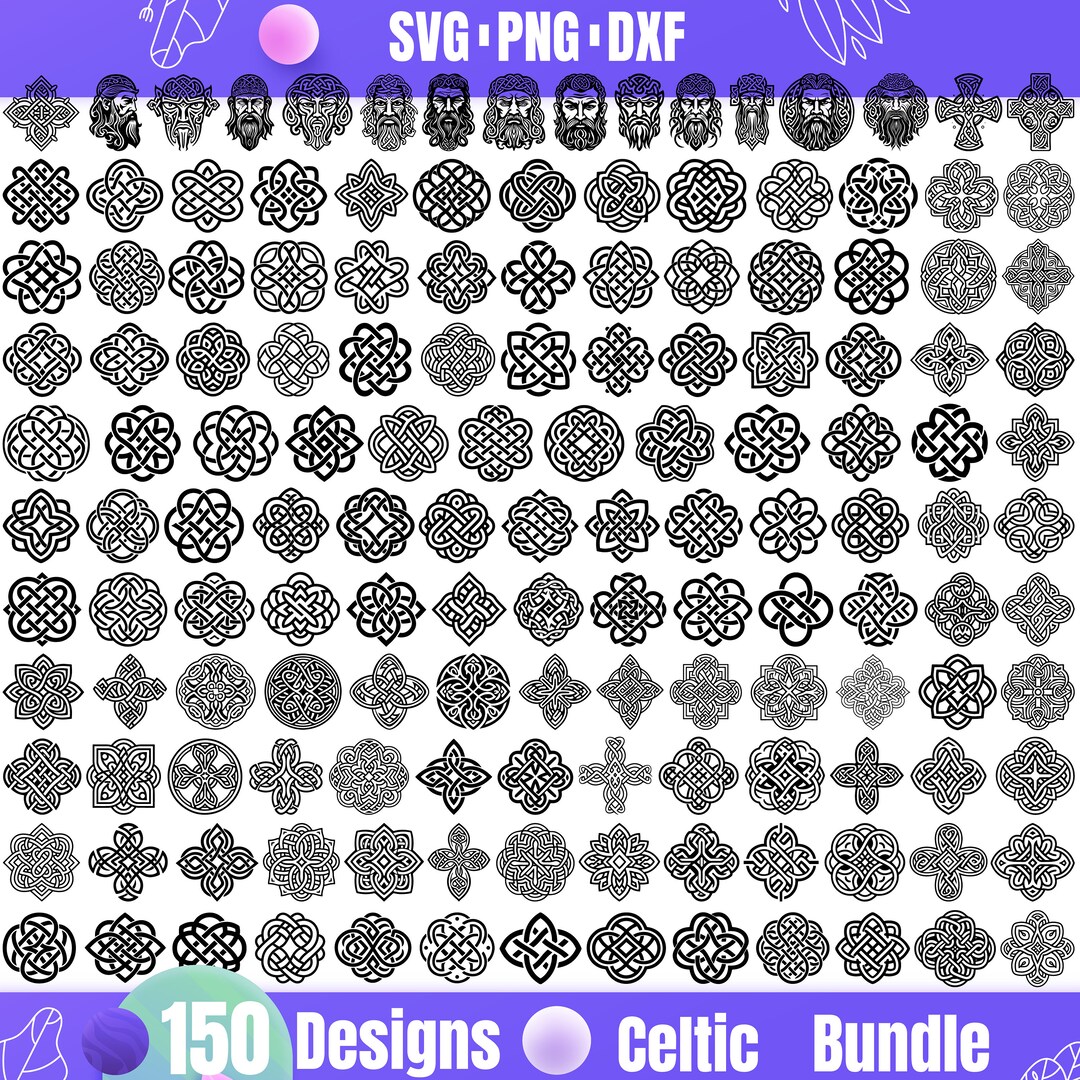 High Quality Celtic SVG Bundle, Celtic Knot Svg, Celtic Cross Svg ...