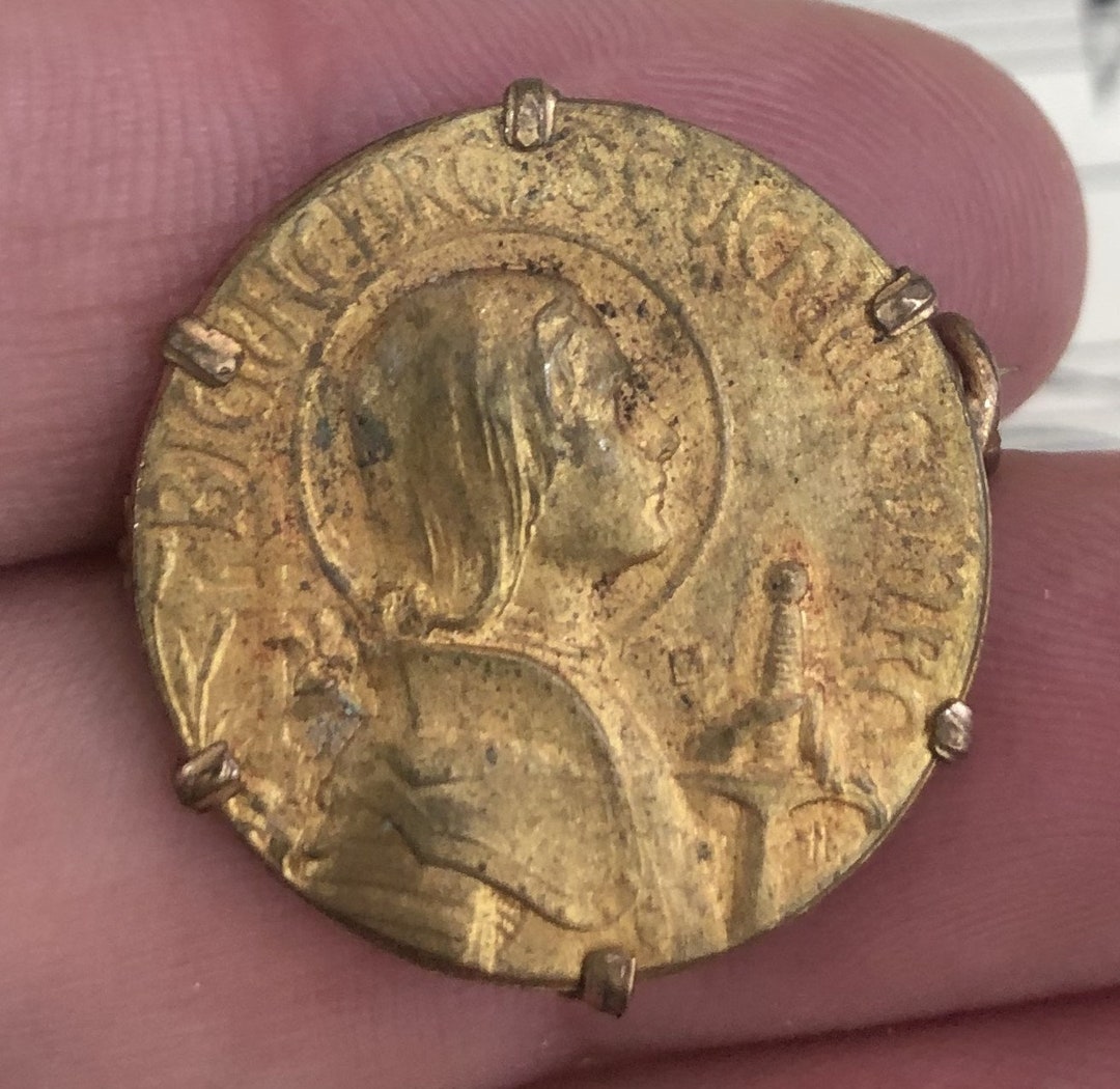 Antique French Art Nouveau Joan of Arc Pin / Brooch C1920 - Etsy
