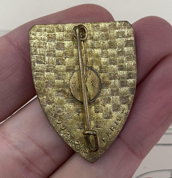 Large Antique French Enameled Joan of Arc Pin / Brooc… - Gem