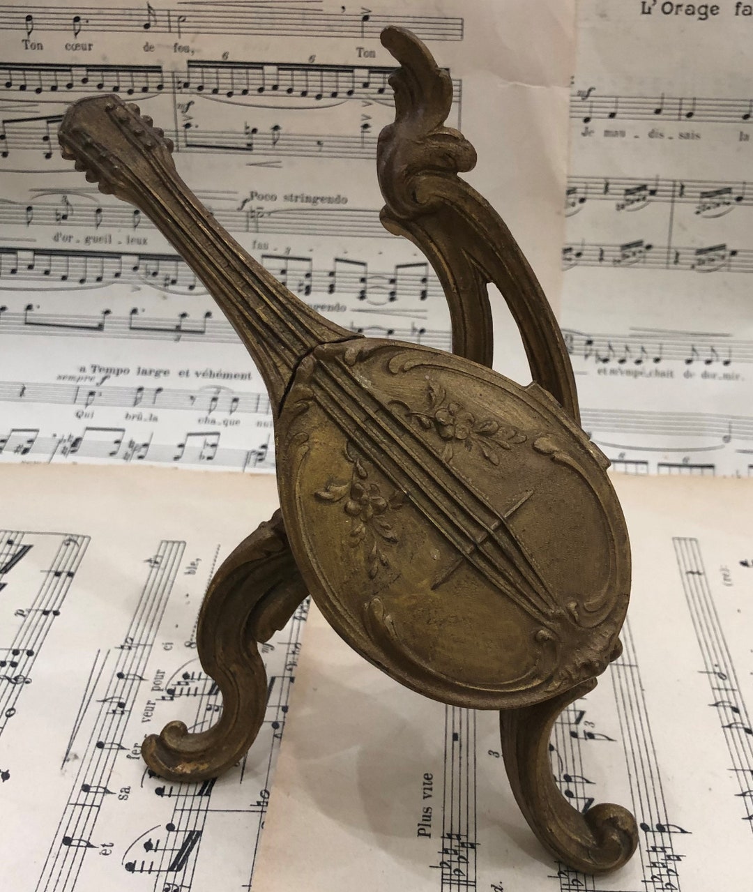 Rare Antique French Mandolin Jewelry Box With Cushion C.1910 - Etsy