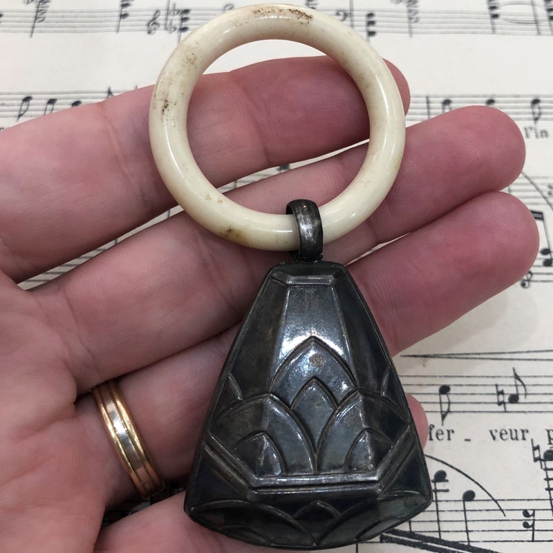 Silver Rattle - Etsy